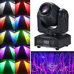 Tomshine Moving Head 15 colours and 8 gobos DJ Lights 9 / 11 Channel 30W LED Stage Light with colours mix for Party Disco DJ Show KTV