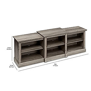 Rockpoint 70inch Classical TV Stand Storage Media Console Entertainment Center for TVs up to 80,Grey Wash