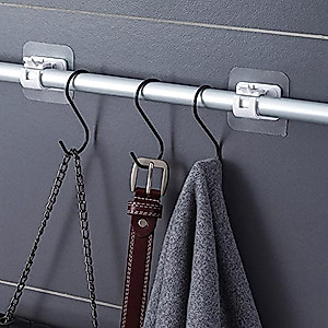 Curtain Rod Hook, Telescopic Rod Fixation, Clamp Holder, Non-Perforated Household Curtain Shower Curtain, Towel Curtain Curtain Holder