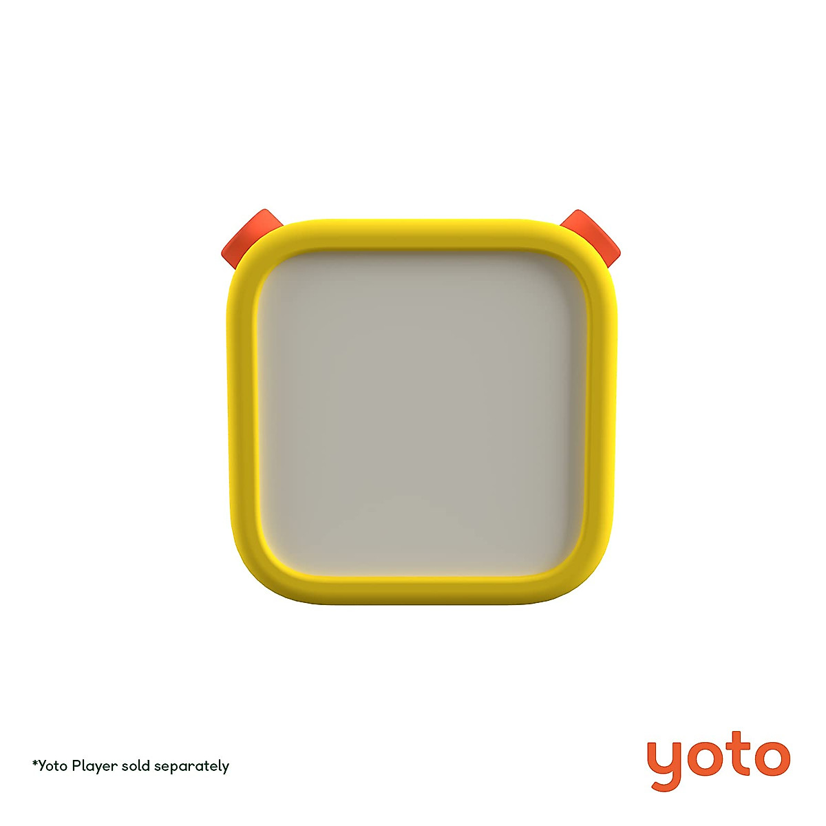 Yoto Player (2nd Generation) Adventure Jacket in Orange Peel – Protective Sleeve Case Carrier for Kids Player, Silicone Skin Cover with Easy-to-Carry Handle, Accessory Gift for Children