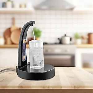 Gravity Sensor Desktop Water Dispenser for 1-5 Gallon Bottle, Drinking Water Table Pump for 5 Gallon Jug, USB Charging Battery Powered Water Dispenser