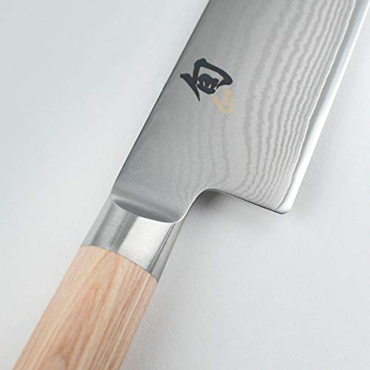 Shun Classic Blonde 7” Santoku Knife, Blonde PakkaWood Handle, Full Tang VG-MAX Blade