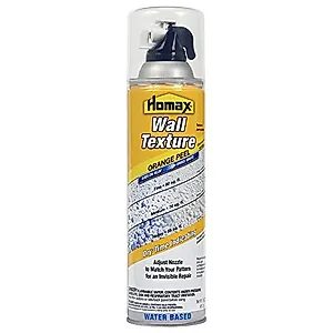 Homax 41072040969 Wall Texture Goes On Blue/Dries White, 16 oz, Orange Peel, Water Based Aerosol Wall Texture, Pack of 1