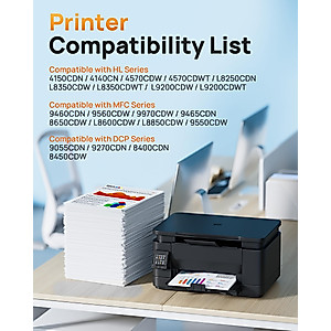 E-Z Ink (TM) Compatible Toner Cartridge Replacement for Brother TN336 TN331 TN-336 TN-331 Compatible with HL-L8350CDW MFC-L8850CDW MFC-L8600CDW HL-L8350CDWT (Black Cyan Magenta Yellow, 4 Pack)