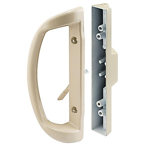 Prime-Line C 1327 Almond Diecast, Inside and Outside Mortise Style Patio Door Handles (Single Pack)