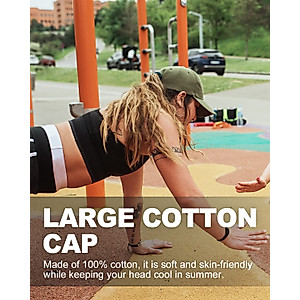 Zylioo Oversize XXL Baseball Caps,Large Dad Hats for Big Heads 23.5"-25.5",Adjustable Soft Walking Cap