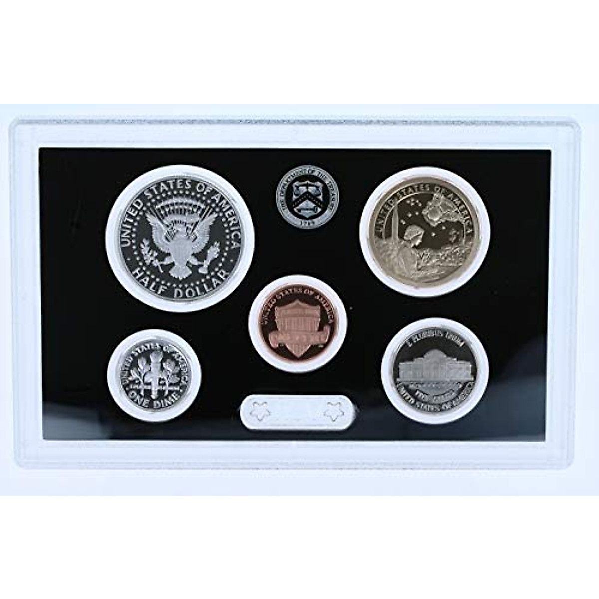 2019 S Proof Set 2019 S Partial Proof Set 5 Coins .999 Silver Kennedy, Dime Very Good