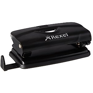 Rexel 2100759 Value 2 Hole 10 Sheet Metal Punch - Black