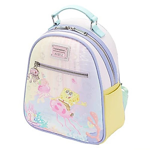 Loungefly Spongebob Squarepants Pastel Jellyfishing Womens Double Strap Shoulder Bag Purse