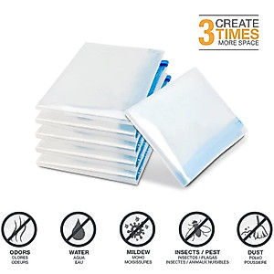 Miami CarryOn Roll-Up Space Saving Bags - No Vacuum Needed (4 Bags)