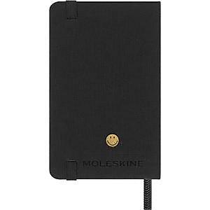Moleskine Limited Edition Smiley Notebook with Collector's Box, Hard Cover, XS (2.5" x 4.25"), Plain/Blank, Black, 160 Pages