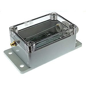 qBox DIY IOT Enclosure Plus Kit (One SMA), IOT Enclosure for Arduino MKR Feather ESP32 Cellular LoRa WiFi Board, Waterproof IP65 Enclosure with Glands, prototyping PCB, connectors Set and SMA