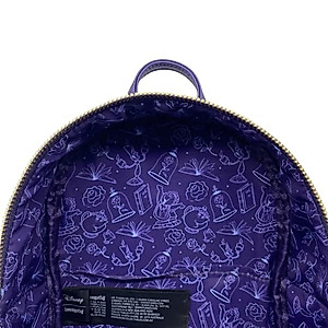 Loungefly Beauty and the beast Scene Triple Pocket Double Strap Shoulder Bag