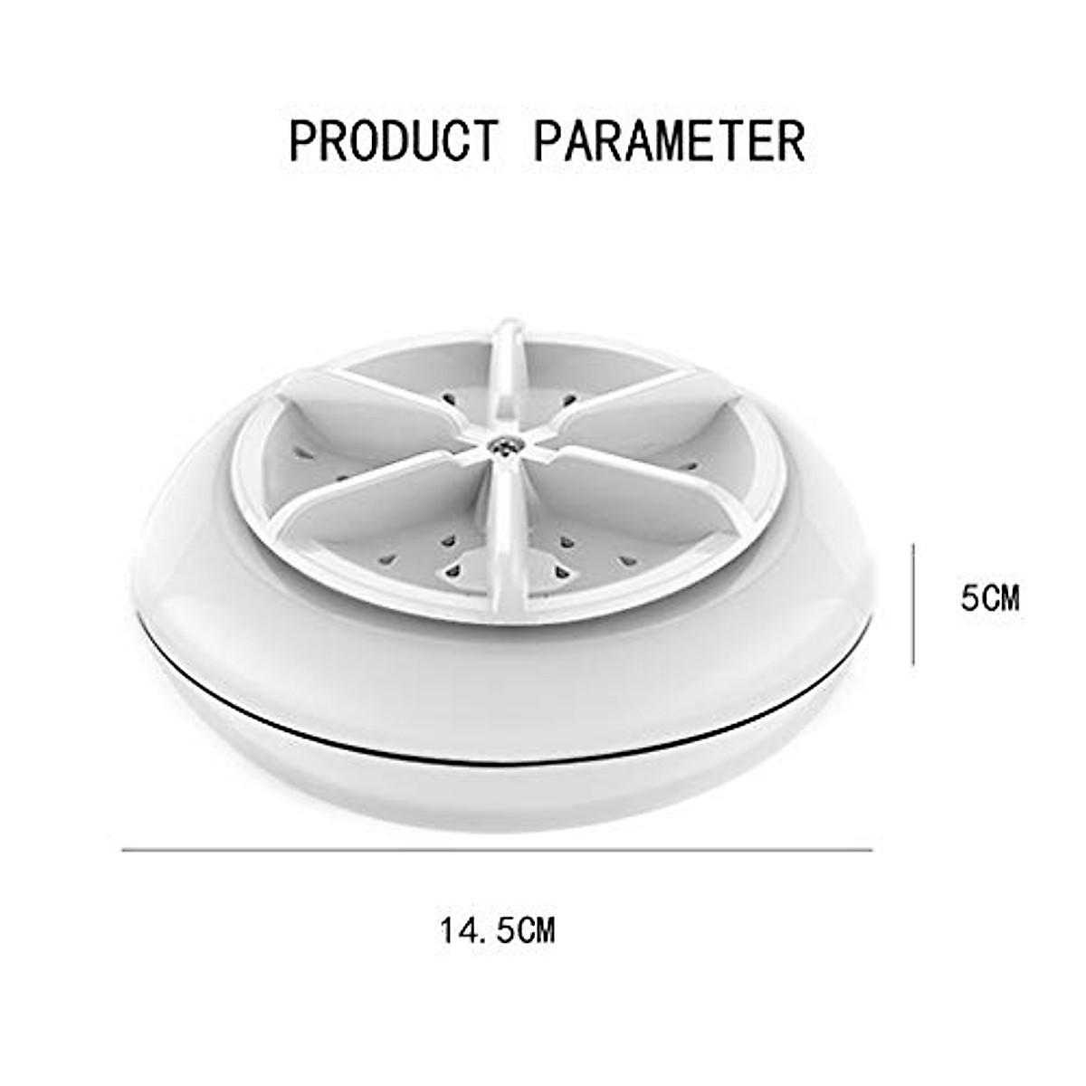 OCYE USB Automatic Dishwasher, Portable Dishwasher, Washing Machine, no Need to Install, UV Function, Used for Camping, Tourism, RV, Dormitory, Business Trip (White)