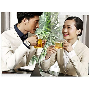 SAMADOYO High Grade Glass Tea Cup Home or Office Teacup W/t 304# Stainless Steel Infuser & Lid Borosilicate Glass SAMA S049A S050A (S050A-500ML)