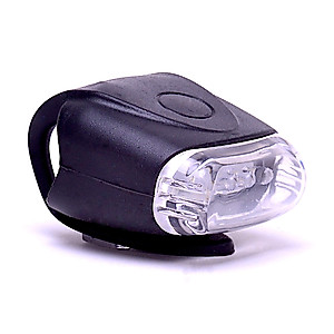 Retrospec Bicycles Bondi-5 Super Bright 5 LED Urban Commuter Silicon Bike Headlight and Taillight Combo, White