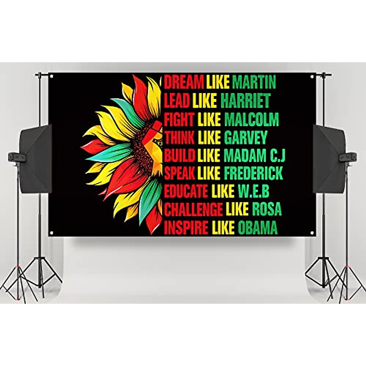 Juneteenth Photo Booth Backdrop Black History Month African American National Holiday Party Decoration Afro February Festival Photography Background Decor