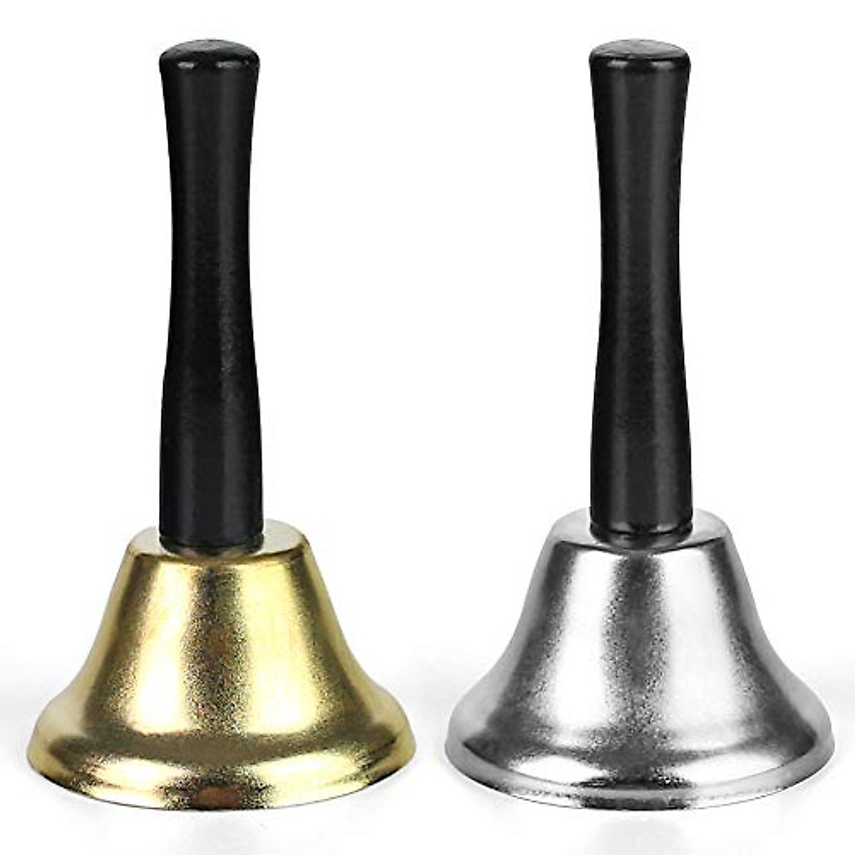 DomeStar Christmas Hand Bells, 2PCS Service Bell Wedding Bell Dinner Bell for Elderly Patients Sick Person Call Bell for Christmas Decoration