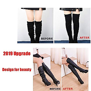 Women Knee Boots Anti-Slip Straps Fixed belt Accessories,Anti-Fall Inside with 20 pcs tape stickers [1 pair](11.8-17.7 inch)