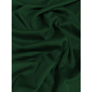 Sweatshirt & Apparel Polar Fleece Fabric by The Yard DIY Activewear Athletic Clothing (Hunter Green)