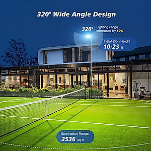 WYWNA 2PACK 6500W + 8000W Solar Street Lights Outdoor, Wide Angle Solar Parking Lot Lights Commercial Dusk to Dawn, Solar Lights Outdoor Motion Sensor Street Lights Waterproof