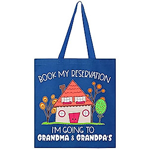 Inktastic Book My Reservation I'm Going To Grandma Tote Bag Royal Blue 3b2b7