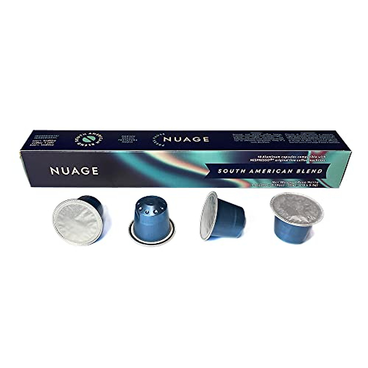 Nuage Coffee Espresso Capsules Original Line, 50 Pods Variety Pack, Aluminum Coffee Capsules Compatible with Nespresso OriginalLine Machines NOT VERTUO COMPATIBLE