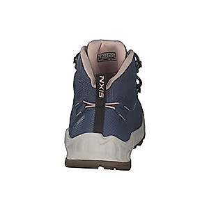 KEEN Women's NXIS Evo Mid Height Waterproof Fast Packing Hiking Boots, Vintage Indigo/Harbor Gray, 8.5