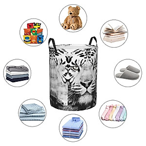 Tiger Laundry Hamper Cool Laundry Baskets Large Animal Hampers Toy Organizer Hamper Bag Dirty Clothes Storage Bin
