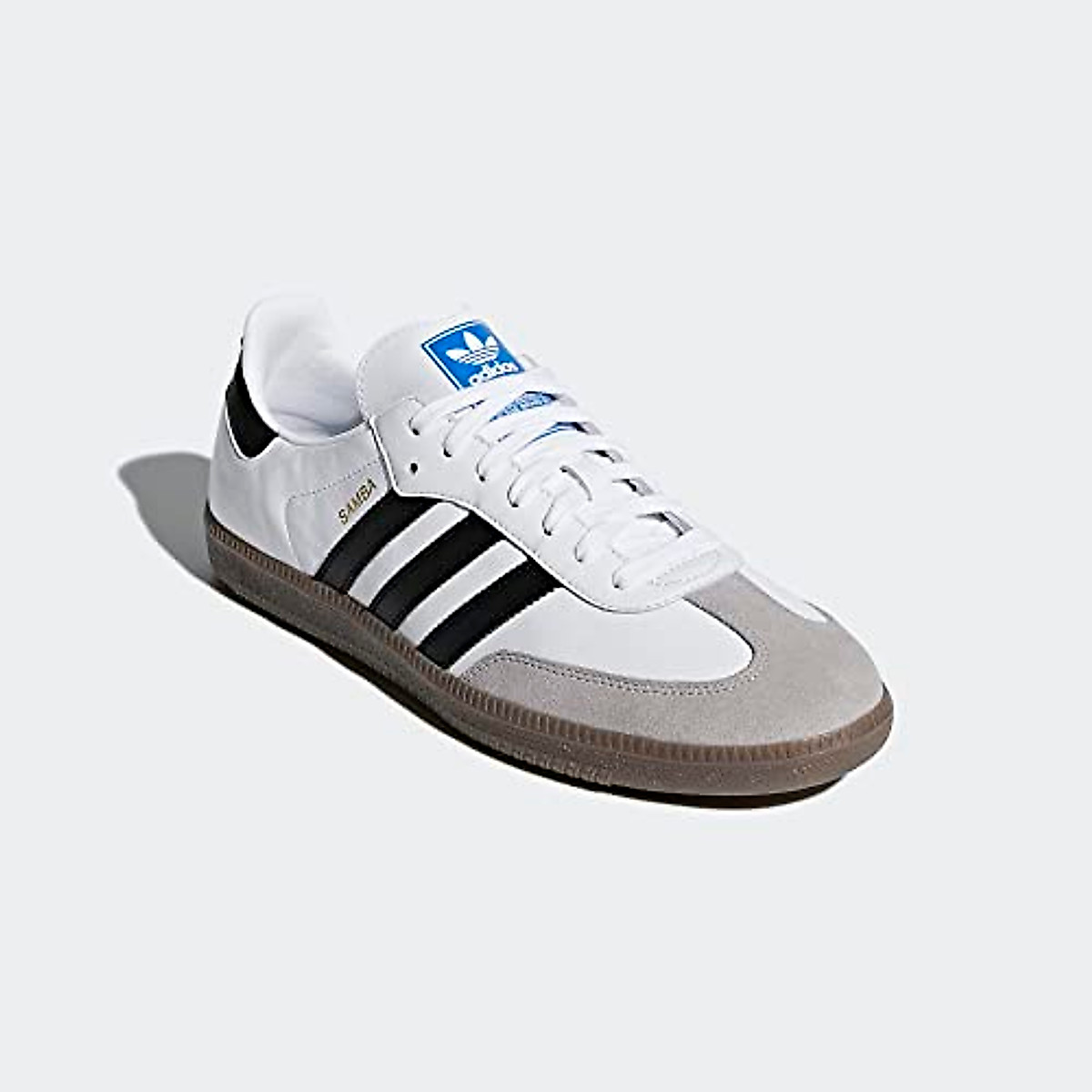 adidas Originals Men's Samba OG Sneaker White/Black/Granite 13