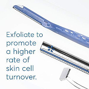 Kai About Face Ultimate Complete Facial Perfecting Kit for Shaving & Exfoliating - Includes 3 Beauty Groomers for Hair Removal and Dermaplaning from Face, Neck, & Hairline