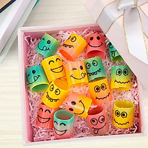 JOHOUSE 36PCS Mini Springs Toys, Rainbow Magic Fidget Stress Coil Mini Spring Bulk Toys for Party Favor Carnival Prize Birthday Goodie Bag Stuffers for Kids Boys Girls