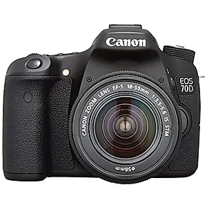 Canon DSLR camera EOS70D lens kit EF-S18-55mm F3.5-5.6 IS STM comes EOS70D1855ISSTMLK [International Version, No Warranty]