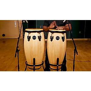 Meinl Percussion HC512NT Headliner Series 11-Inch and 12-Inch Conga Set With Basket Stands, Natural