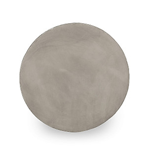 Outdoor Contemporary Lightweight Concrete Accent Side Table by - 15.75" w X 15.75" d 18.00" h Off/White Modern Round