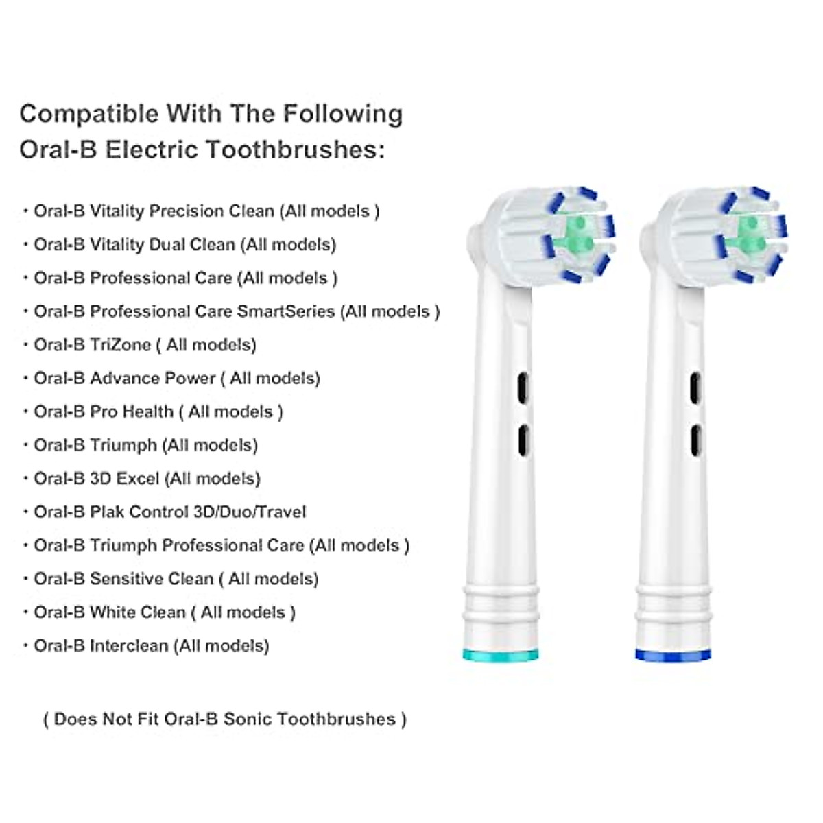 Sensitive Toothbrush Heads Replacement for Oral B, Ultra Sensi Replacement Brush Heads Compatible with Oral-B Professional Electric Toothbrush Heads 12 Pack