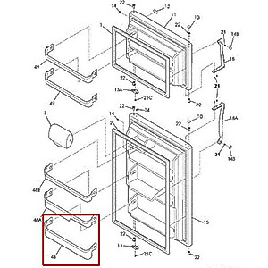 Frigidaire 240338101 Door Bin for Refrigerator