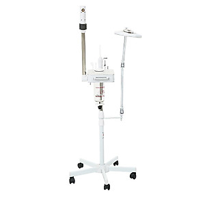 Facial Ozone Steamer 4 in 1 with Magnifying LED Light, High Frequency and Galvanic Aroma Therapy by SKINACT