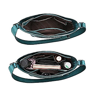 Womens Purses and Handbags Genuine Leather Purse Tote Shoulder Hobo Bag for Women MWG03-G9067TQ