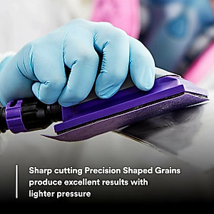 3M Cubitron II Hookit Abrasive Sheet Roll, 34450, Multi-Hole, 70 mm x 12 m, 400+ Grade, Automotive Sanding Roll Sandpaper for Coating Removal, Body Repair, Auto Sanding