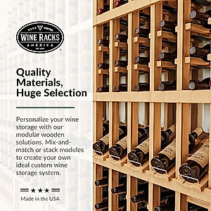 Wine Racks America® InstaCellar Display Top Wine Rack Kit - Durable and Expandable Wine Storage System, Redwood Black Stain - Holds 10 Bottles