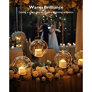 Homemory 24-Pack Flameless LED Tea Lights Candles Battery Operated, 200+Hour Fake Electric Candles TeaLights for Votive, Aniversary, Wedding Centerpiece Table Decor, Funeral, Halloween, Christmas