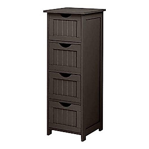 Nightstand Bedside Table Drawer Cabinet Chest Storage 4 Drawers Dresser Bedroom Cabinet Furniture Organizer Bathroom Floor Cabinet Bathroom Storage Cabinet Side Table Organizer Unit With Storage Tower