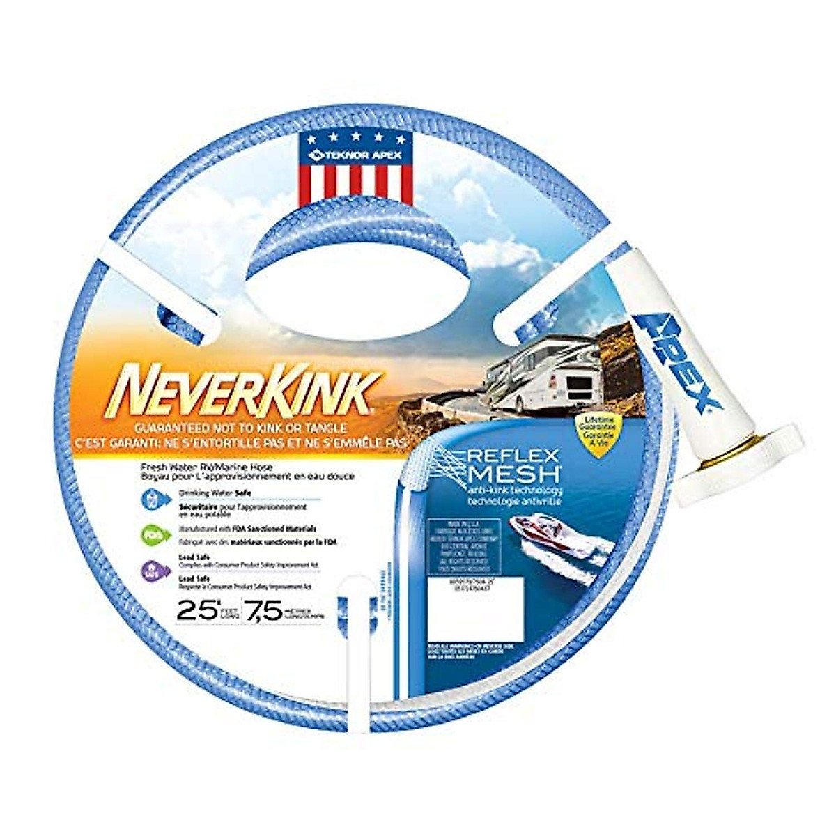 Teknor Apex 8604-25 NeverKink RV/Marine Water Hose - 5/8" x 25'