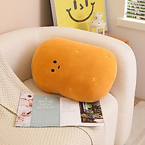 Wgxzyq Large Potato Plush Pillow, Stuffed Food Potato Plush Toy Birthday Xmas Gift for Kids Boys Girls (19.6inch)