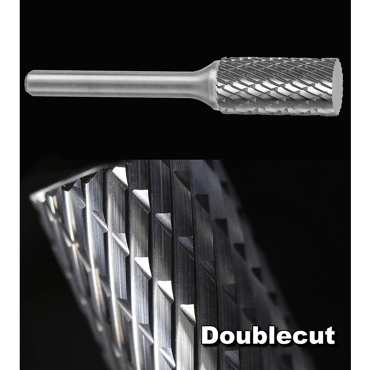 Mars-Rock Carbide Burr Set 1/4" Shank 10PCS w/Wood Base Die Grinder Bits Rotary Rasp File for Metal Welds Concrete Stone Wood Plastic Carving Cutting Chamfering Grinding Engraving Porting Trimming