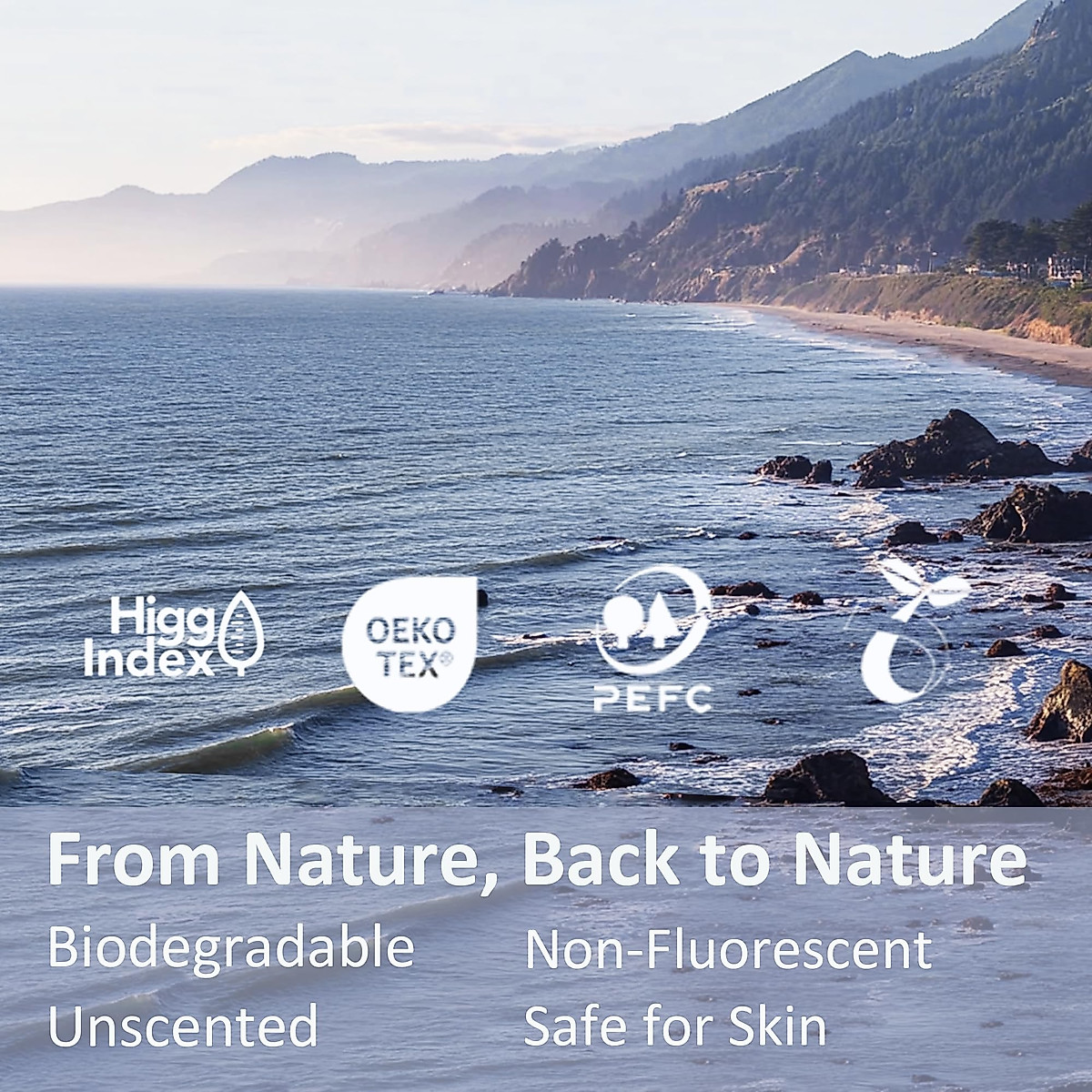 Ourmed Life Face Towels, Disposable Biodegradable Clean Facial Wash Cloth for Sensitive Skin, Lint- free Facial Towels for Cleansing, Skincare and Makeup Remover, Dry Wipes,100 Count，Dot texture