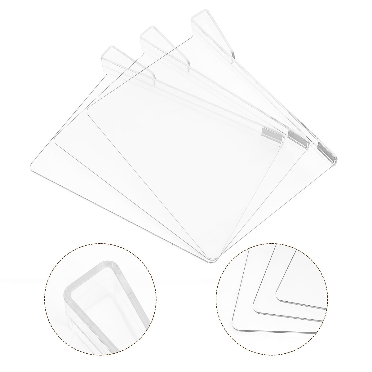 Nisorpa 12 Pcs Shelf Dividers for Closet Clear Acrylic Shelf Divider Tall Organizer for Sweater Shirts Purse Handbags Bookshelf Separators for Organization Bedroom Kitchen Office Shelving