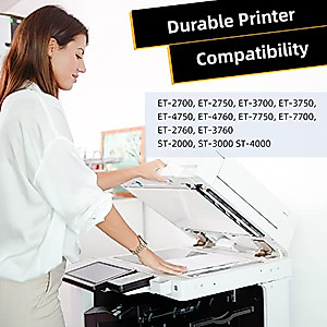 FASTINK Compatible T502 502 Refill Ink Bottles Replacement for Ecotank ET-4760 ET-ET-3760 ET-2760 ET-2750 ET-3750 ET-3710 ET-3700 ET-2700 ET-4750 ET-15000 Printer, 5-Pack