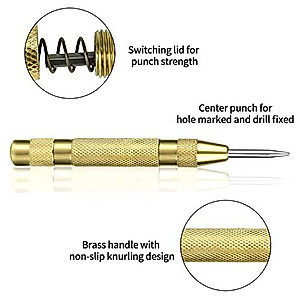 BAYTORY HSS Step Drill Bit Set, 6Pcs Hex Shank Coated Step Drill Bits Set, 4-12/20 / 32mm Large Titanium HSS Step Cone Drill Bit (Spiral 6-Piece Set)